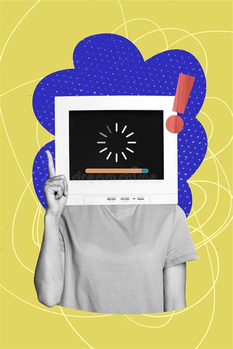 Sketch Image Horizontal Panorama Of Collage Of Obsolete Computer