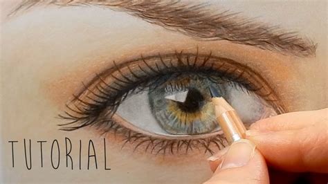Tutorial How To Draw Color A Realistic Eye And Eyebrow With Colored