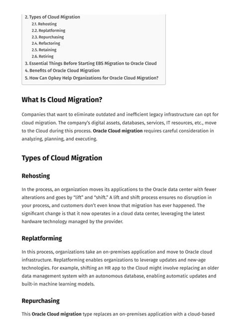 Guide To Oracle Cloud Migration Strategies Considerations And Opkey