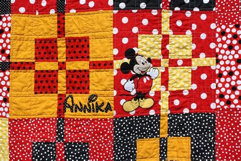Mickey Mouse Quilt For Annika Mickey Mouse Quilt Disney Quilt