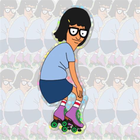 Tina Twerk Skate Glitter Die Cut Sticker Etsy