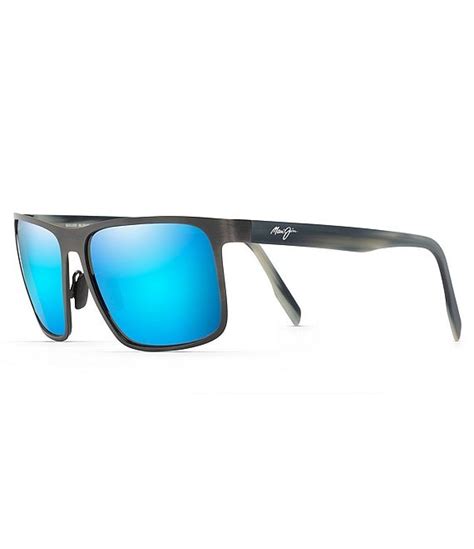 Maui Jim Wana Polarizedplus2® Rectangular 61mm Sunglasses Dillards