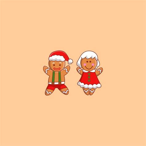 Premium Vector Cute Gingerbread Chrismast Vector Illustration
