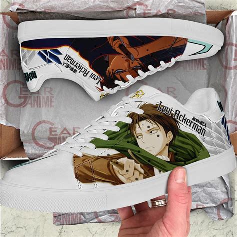 Levi Ackerman Skate Shoes Attack On Titan Merch