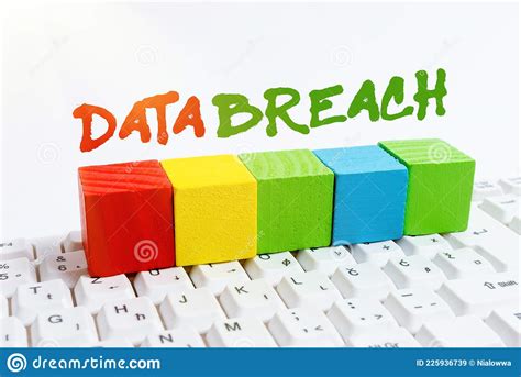 Conceptual Display Data Breach Word For Unauthorized Release Of