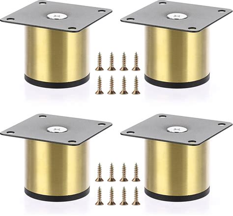 Buy Ownmy 4pcs 2 Inch Stainless Steel Furniture Legs Feets Metal