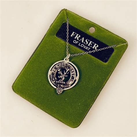 Fraser Of Lovat Clan Crest Pendant