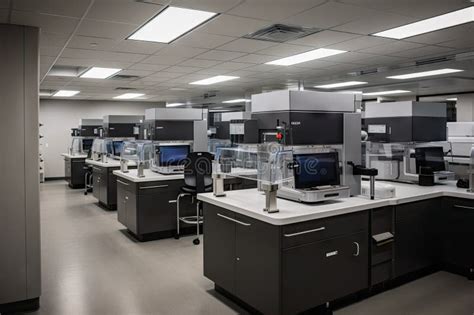 High Tech Lab Filled With Cutting Edge Technologies And Equipment For Stem Cell Research Stock