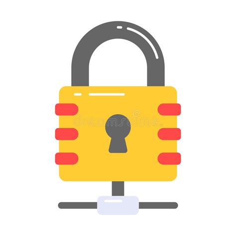 Network Lock Protection And Security Vector Icons Set Cyber Computer Network Business Data