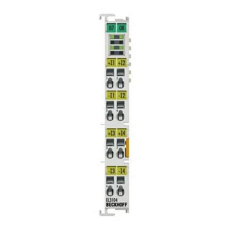El Ethercat Terminal Channel Analog Input Beckhoff At Rs