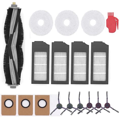 Main Side Brushes Hepa Filters Dust Bag For Ecovacs X1omni X1turbo Walmart Com