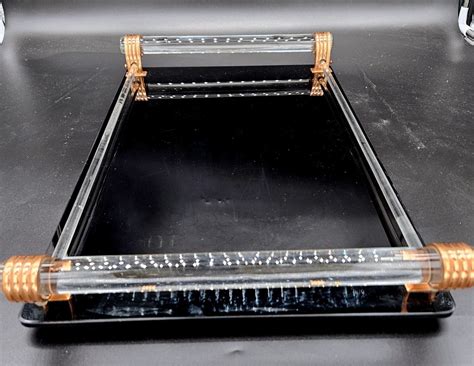 Proantic Large Art Deco Glass Serving Tray