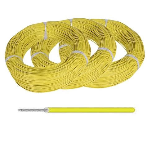 High Temp Pfa Insulated Wires 18 Gauge Solid Core Wire Electrical