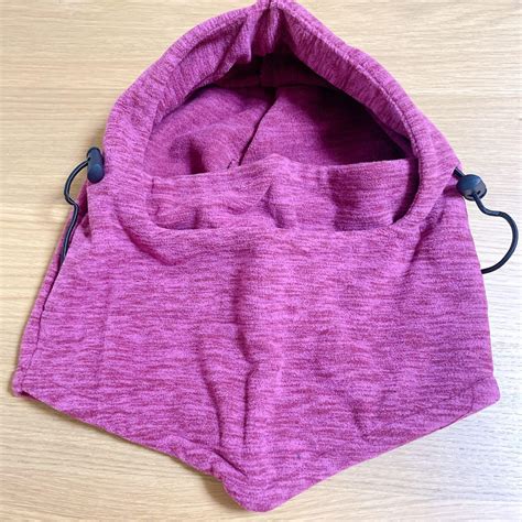 早い者勝ち ルナリ フードウォーマー フェイスウォーマー ワインレッド メルカリ