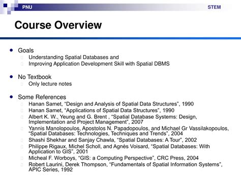 Ppt Spatial Databases Course Overview Powerpoint Presentation Free Download Id 9398348