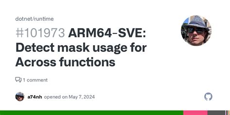 ARM SVE Detect Mask Usage For Across Functions Issue Dotnet Runtime GitHub