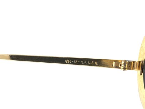 Ultra Rare Christian Dior Gypsy White Enamel 12k Gold Sunglasses