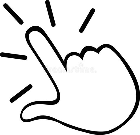 Cursor Mouse Computer Hand Stock Vector Illustration Of Sign