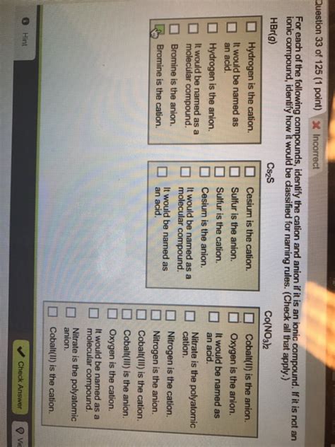Solved For Each Of The Following Compounds Identify The Chegg
