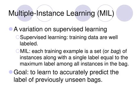 Ppt Multiple Instance Learning Powerpoint Presentation Free Download