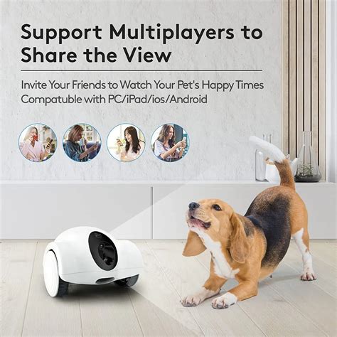 New Pet Toys Webcam Robot Full Hd 1080p Smart Pet Toys Robot With Dog