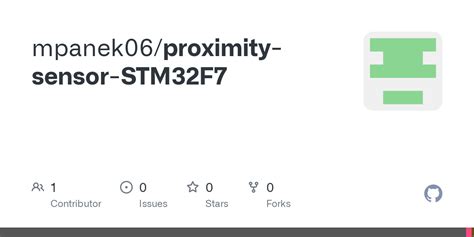 GitHub Mpanek06 Proximity Sensor STM32F7
