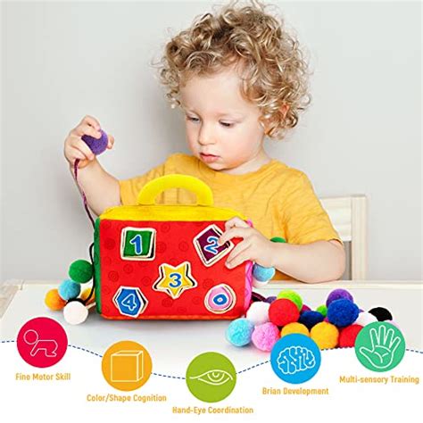 Educational Year Old Activity Pull String Baby Preschool Sensory Toys