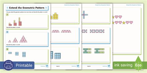 Extend The Geometric Patterns Grade 4 Worksheets Twinkl Za