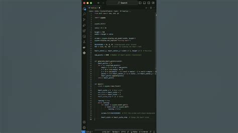 beautiful heart ️ using python shorts coding python pythonturtle