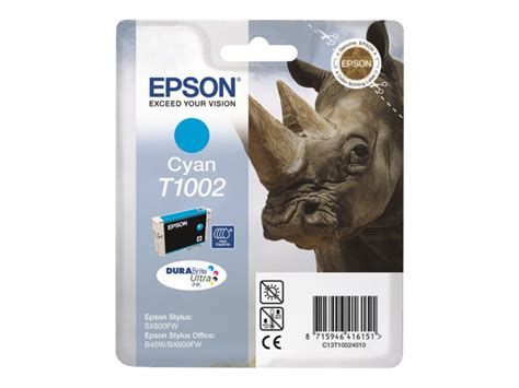 Epson T1002 - cyan - original - ink cartridge - C13T10024010 - Currys ...