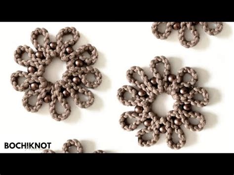 Get Ready For Spring With Gorgeous Macrame Flower Tutorials By Bochiknot Macrame For Beginners