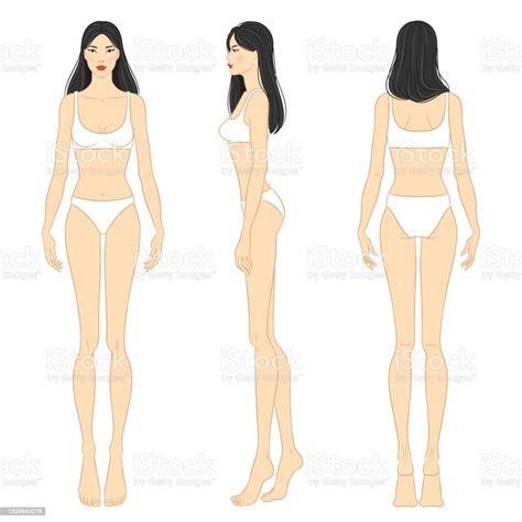여성 패션 피겨 템플릿 개성 개념에 대한 스톡 벡터 아트 및 기타 이미지 개성 개념 긴 머리 나이 Istock