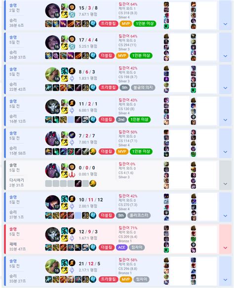 리그오브레전드 인벤 봇게에 조언 받고 연승 Lol 봇 게시판