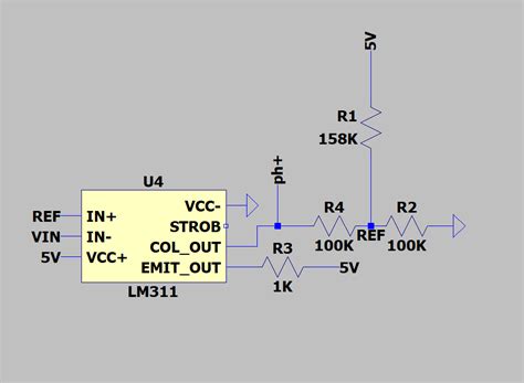 Ltspice Simulation Of Lm311 Comparator With Hysteresis Not Behaving As