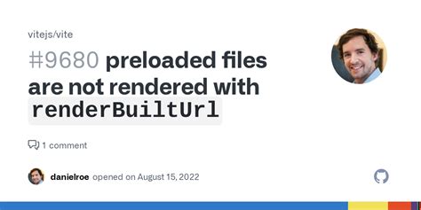 Preloaded Files Are Not Rendered With `renderbuilturl` · Issue 9680