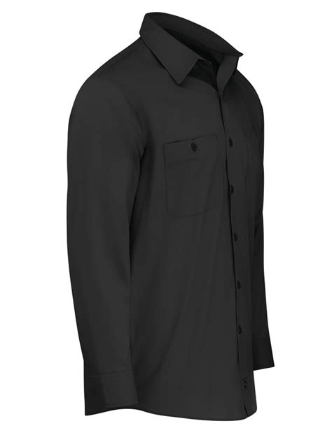 Mens Industrial Worktech Ventilated Long Sleeve Work Shirt With