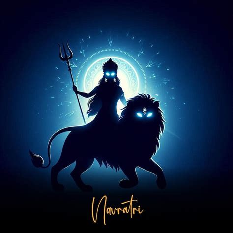 Navratri And Durga Puja Post Design Premium Ai Generated Vector