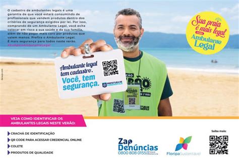 Florian Polis Ter Campanha Sua Praia Mais Legal Ambulante Legal