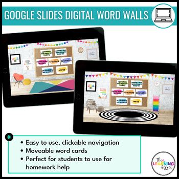 4th And 5th Grade Math Word Walls Bundle Printable And Digital