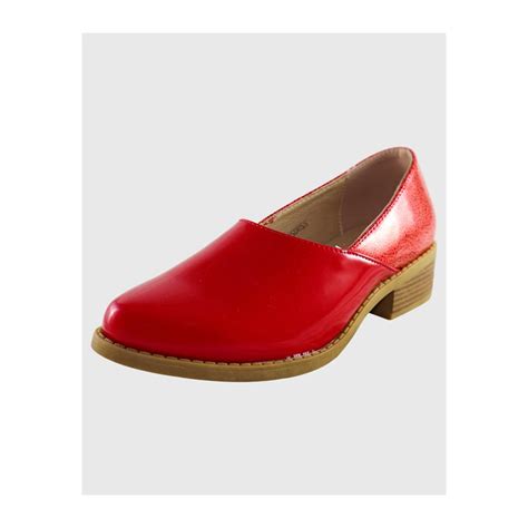 Dinastella Zapato Bajo Mirror Rojo