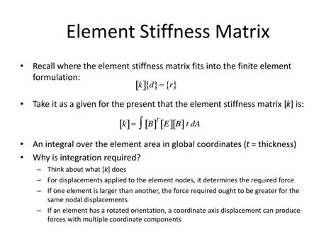 ppt isoparametric elements element stiffness matrices powerpoint