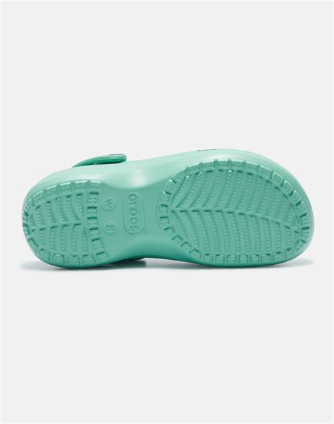 Crocs Womens Classic Platform Clog Green Life Style Sports Ie