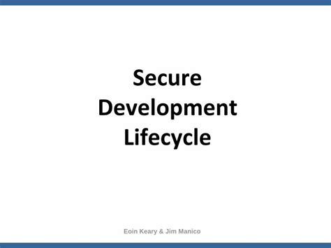 PDF Secure Development Lifecycle DOKUMEN TIPS