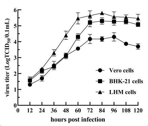 FIGURE Growth Curve Of The NDRV FJJJ Strain In Vero BHK And LMH