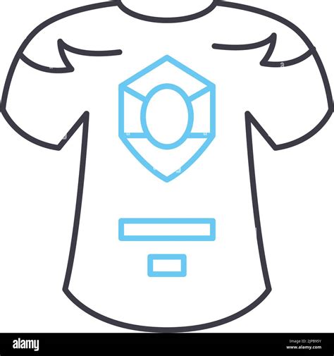 Uniform Line Icon Outline Symbol Vector Illustration Concept Sign