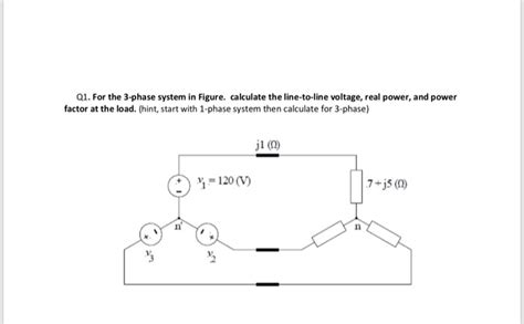 Solved Q For The Phase System In Figure Calculate The Chegg Com