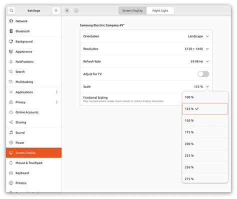 Setting Fractional Scale Factor Other Than An Increment Of 25 Rgnome