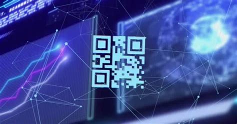 Animation Of Looping Qr Codes Connected Stock Video Pond5