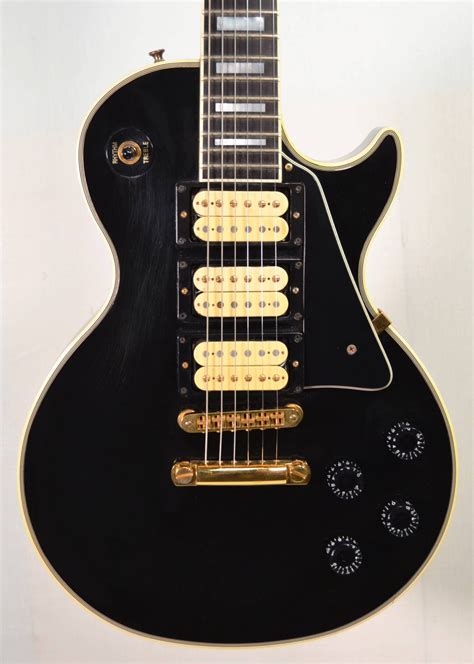Gibson 1987 Les Paul Custom 3 Pickup Black Beauty W Ohsc Used The