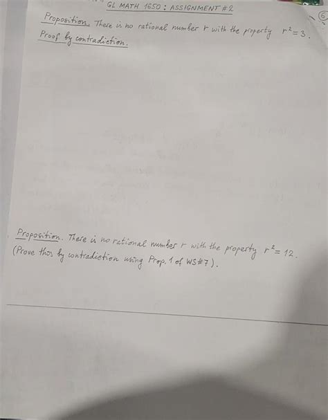 solved gl math 1650 assignment 2 proposition there is
